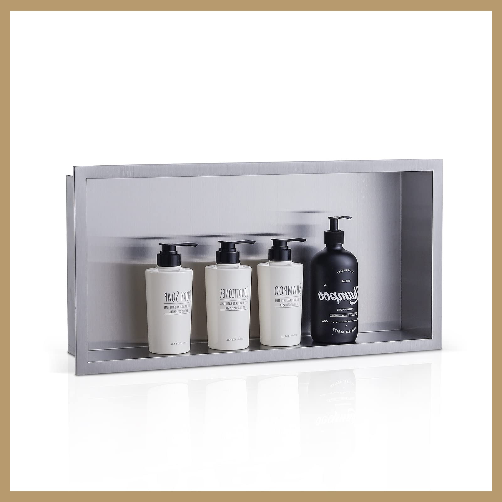 Hausstil Shower Niche 12" x 24" (Brashed Satin) : Amazon.ca: Tools ...