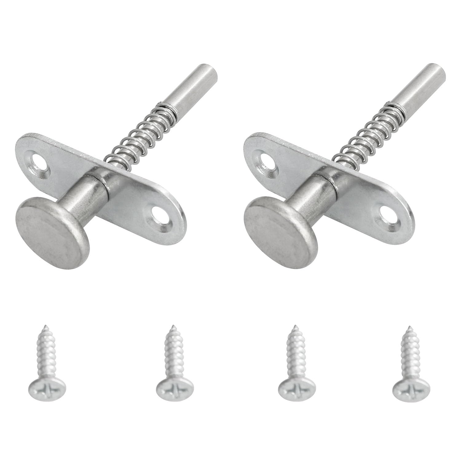 DGHAOP 2pcs Stainless Steel Spring-Loaded Plunger Latches Flat Pin ...