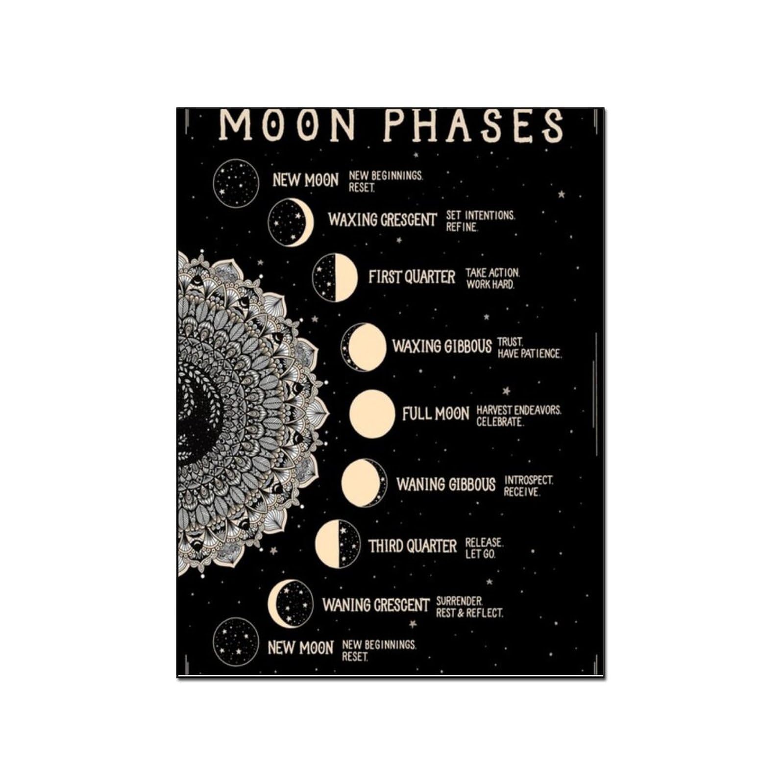 Poster Project On Moon Phases