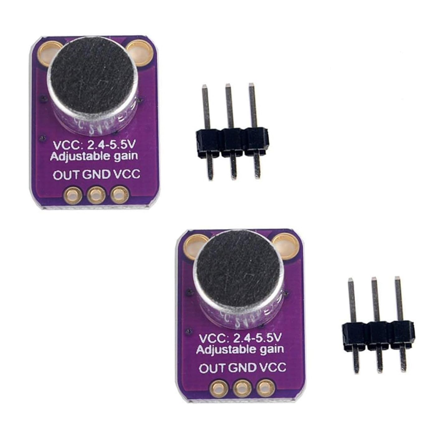 Electret Microphone Amplifier Adjustable MAX4466 Module Microphone ...