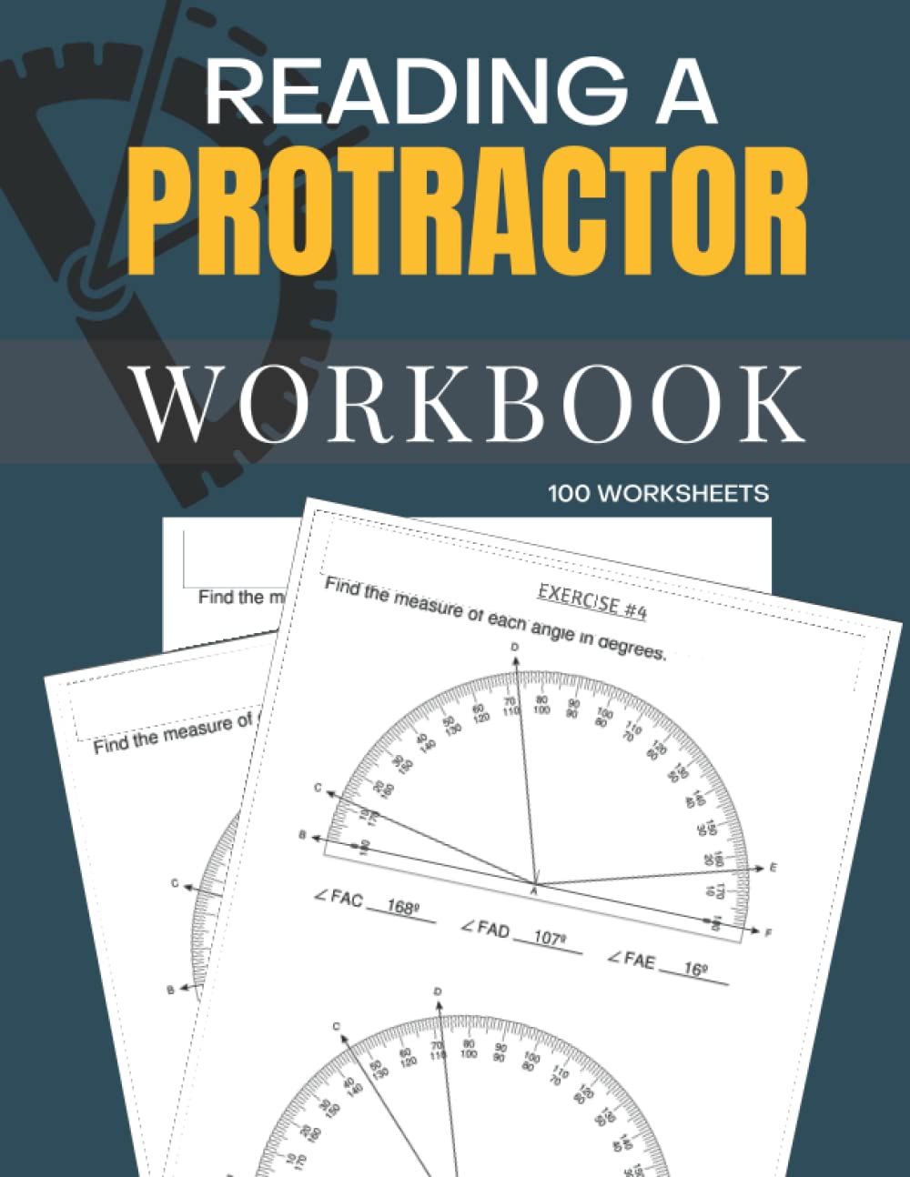 Reading A Protractor Workbook 100 Worksheets: Learn How to Read a ...