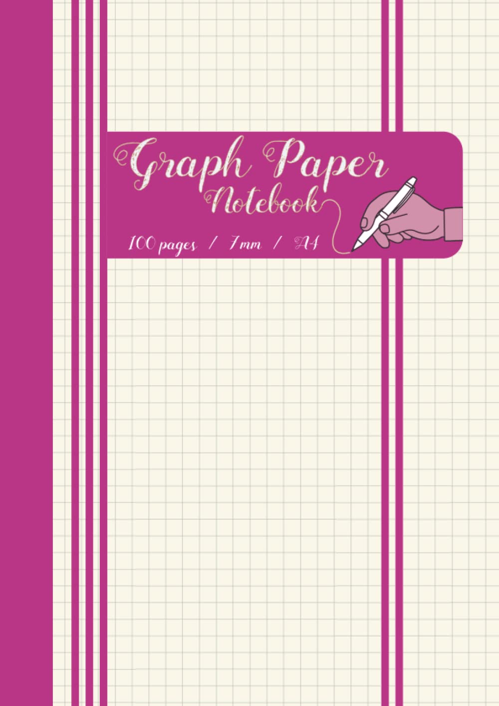 Amazon.com: Graph Paper Notebook: Grid Paper Notebook, 7mm Squared ...