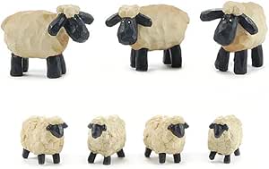 Amazon.com: Blossom Bucket Sheep Figurines Bundle of 2 Items-Set of 3 ...