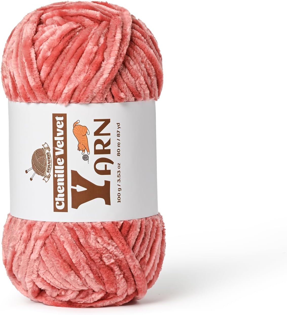Amazon.com: Plush Chenille Chunky Yarn - Fluffy Velvet Yarn Crochet for ...