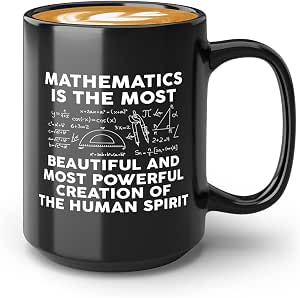 Amazon.com: Math Lover Coffee Mug 15oz Black -mathematics is the most ...