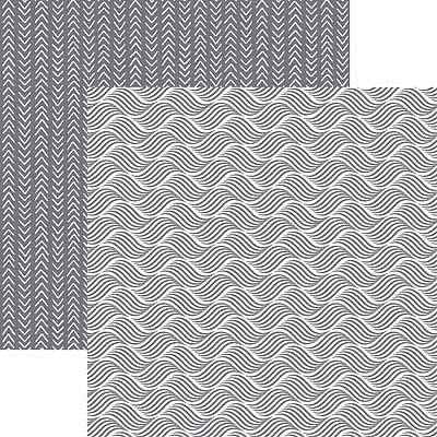Amazon.com: Wavy - Shades of Gray Scrapbook Paper 12x12 by Ella & Viv ...