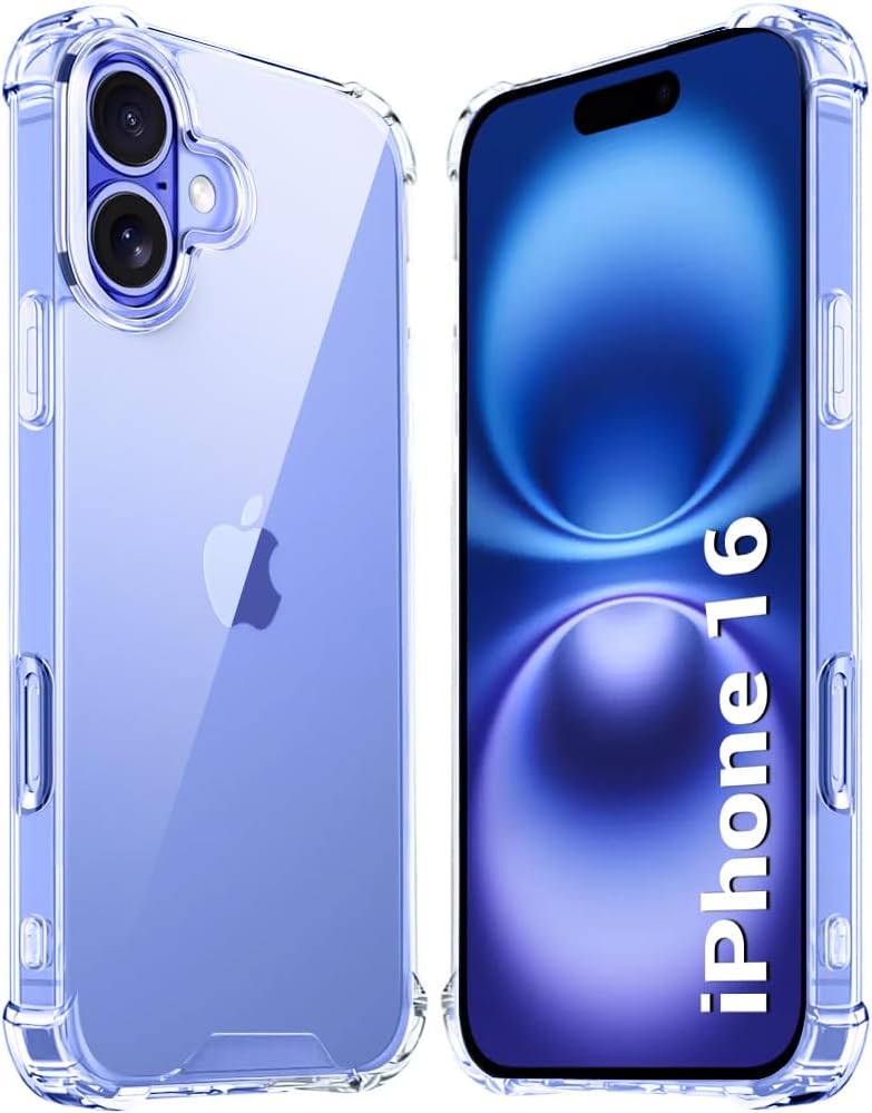 Amozo for iPhone 16 Back Case Cover | Ultra Hybrid Mag-Safe Camera and ...