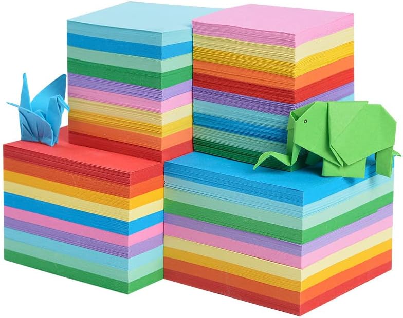 SHARMA BUSINESS Square Origami Paper Set of 100 Paper Size 15x15 cm ...