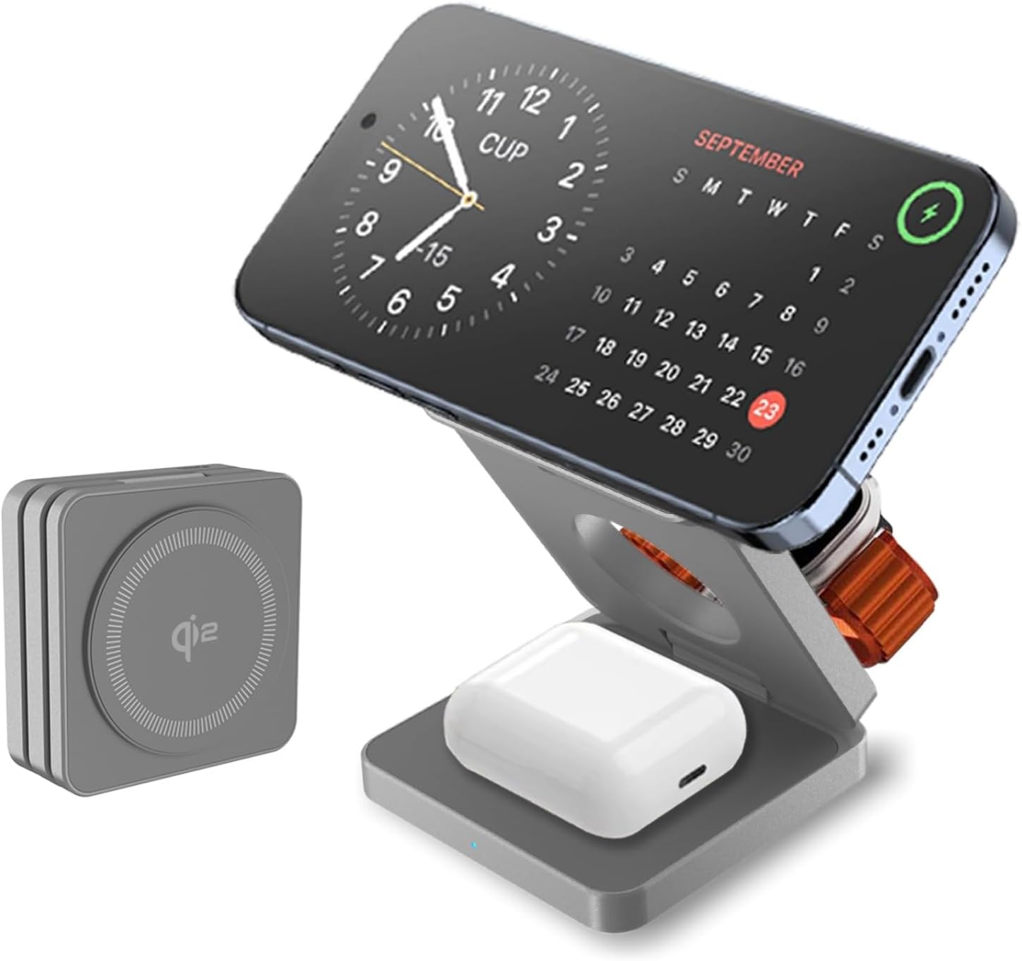 Amazon.co.jp: BEGALO Qi2 3in1 ワイヤレス充電器 magsafe充電器 マグセーフ充電器 強力磁石 折りたたみ式 ...