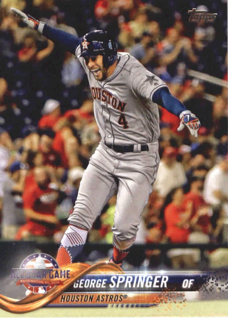 Amazon.com: 2018 MLB Topps Update US121 George Springer Houston Astros ...