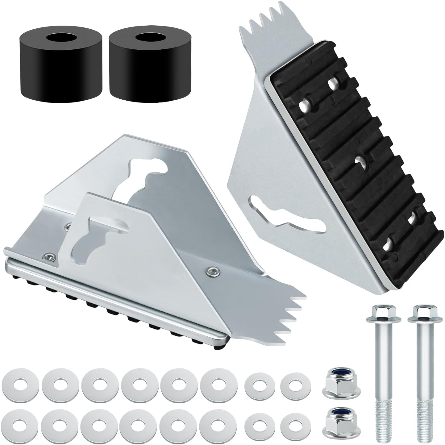 Aluminum Anti-Skid Shoe Kit for Extension Ladders,Rubber Padded Feet ...