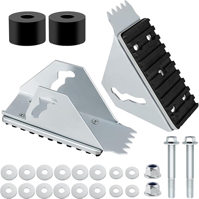 Aluminum Anti-Skid Shoe Kit for Extension Ladders,Rubber Padded Feet ...