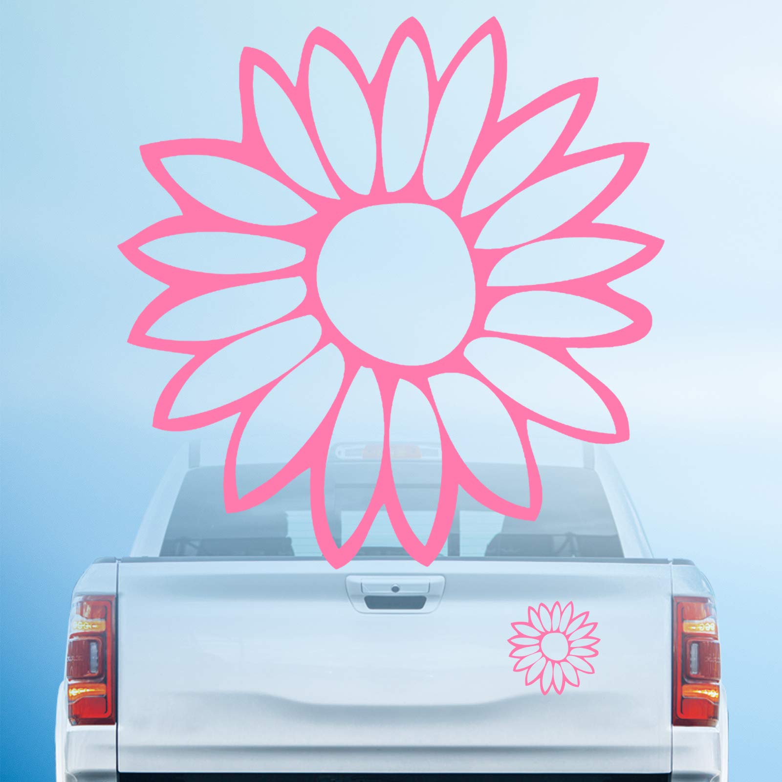 Amazon.com: HungMieh Flower Stickers, Sunflower Decal Bumper Stickers ...