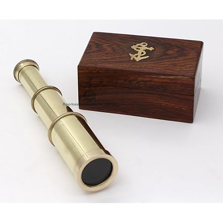 Amazon.com : Telescope Brass Spyglass Pirate Monocular, Waterproof ...