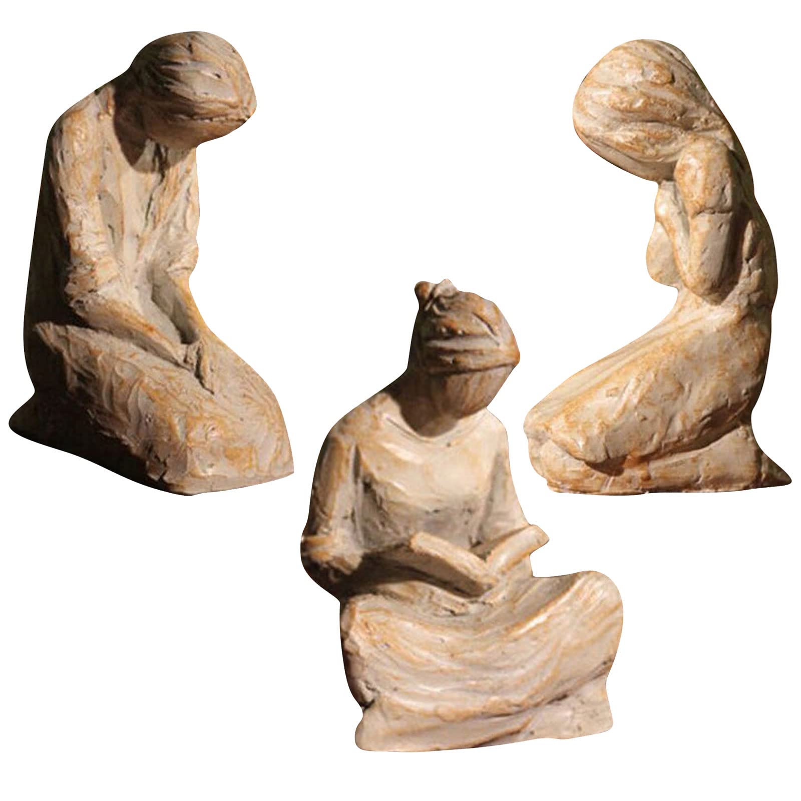 Amazon.com: Hand-Painted Sculpted Women Figurines,Women Figures Resin ...