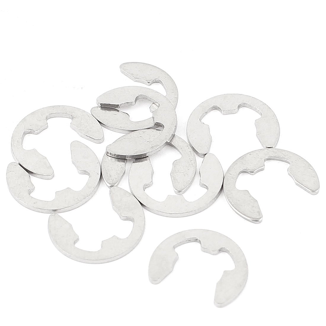 uxcell Fastener External Retaining Snap Ring E-Clip Circlip 8mm 10pcs ...