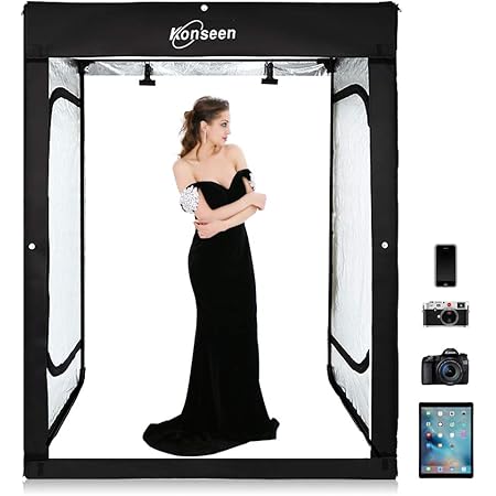 Amazon.com : 47"x32"x63" Dimmable LED Large Cube Shooting Tents Box for ...