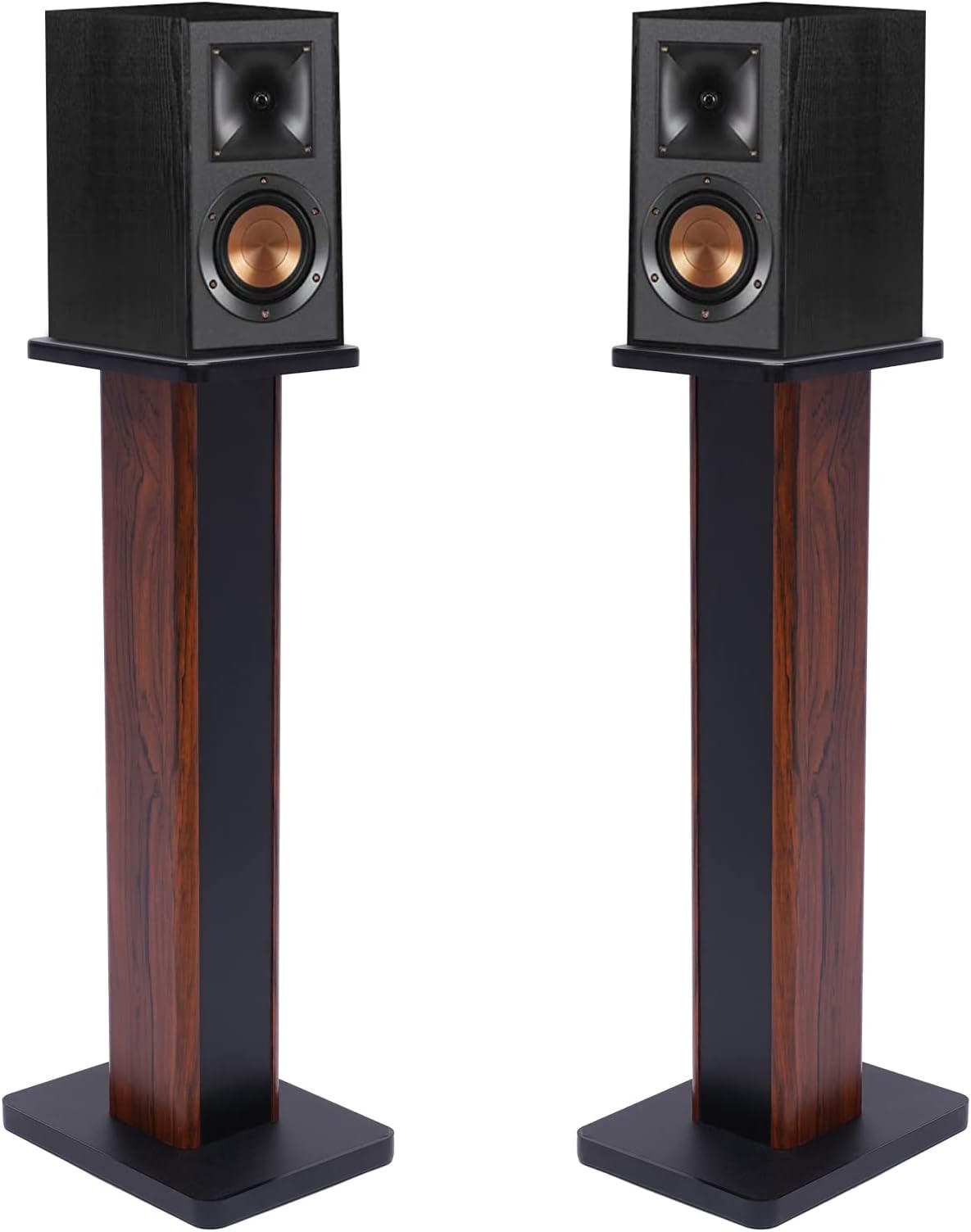Amazon.com: 28" Bookshelf Speaker Stands Pair Surround Sound Home ...