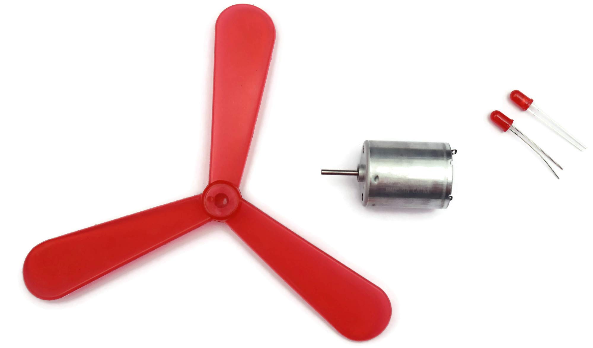 Electronic Spices Dynamo Motor With Fan Blade For Wind Mill Project And ...