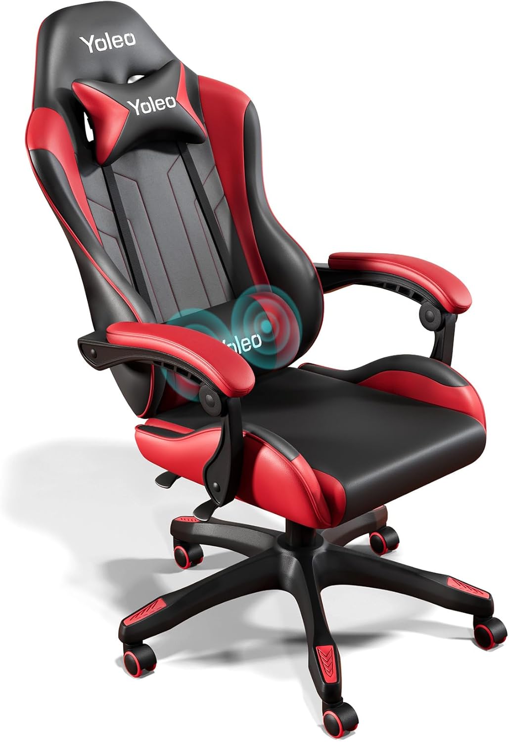 Amazon.com: YOLEO Gaming Chair, Massage Computer Chair with Lumbar ...