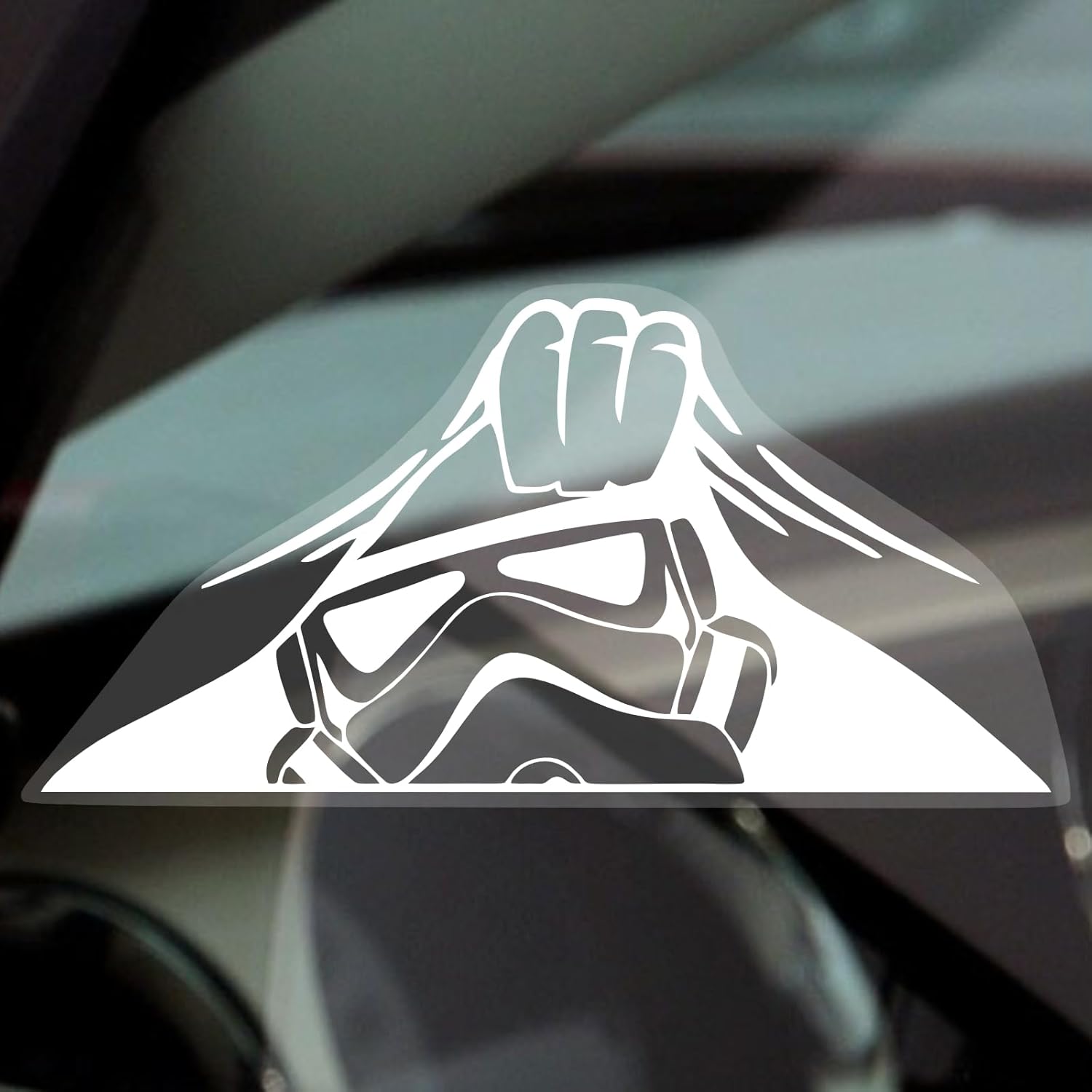 1 x SW4 Sticker Sign Stormtrooper Peeking Car Window Star Wars Imperial ...