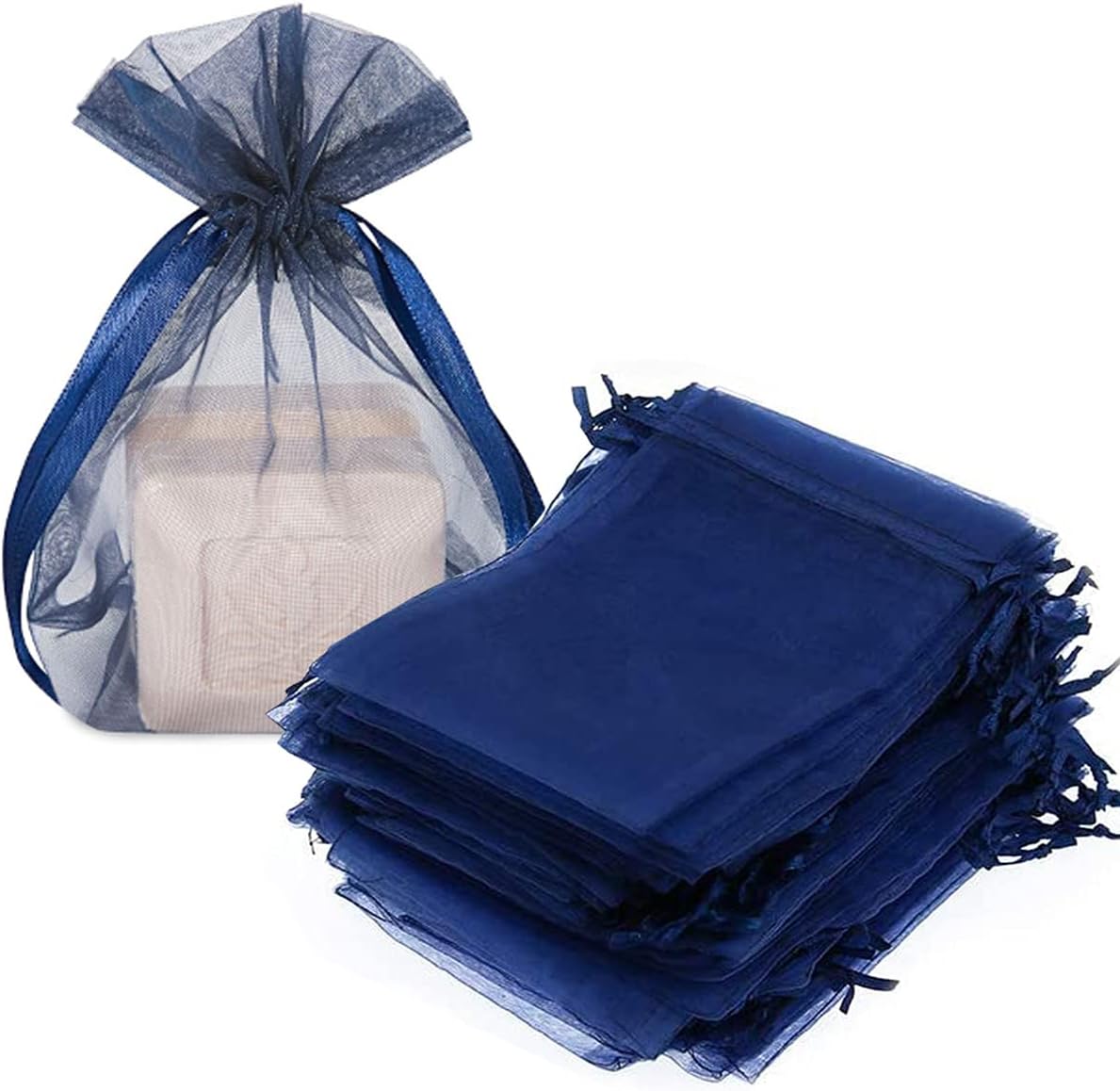 Amazon.com: Gmnosuw Pack of 100 Organza Drawstring Gift Bags for ...