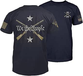 Liberty and Rifles T-Shirt Patriotic Tribute Tee | American Pride Veteran Support | 100% Cotton ...