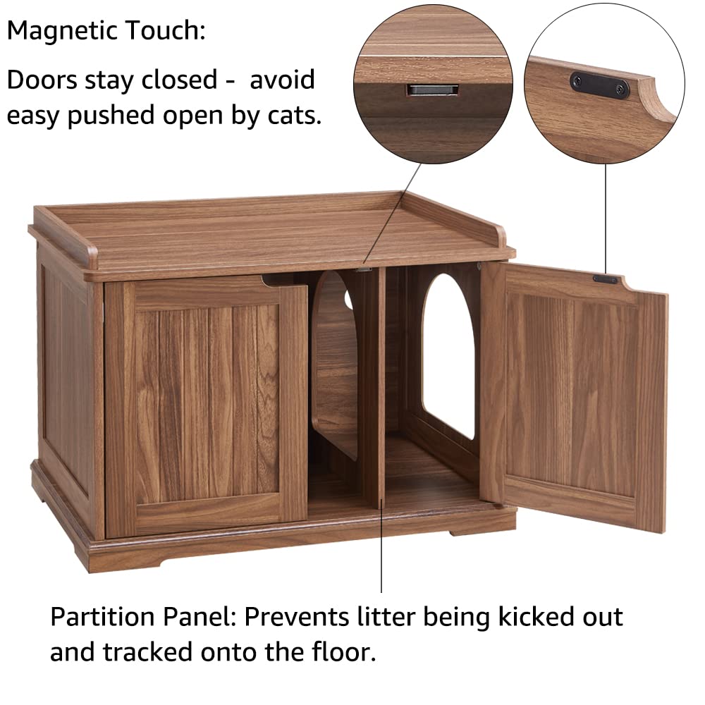Snapklik.com : Unipaws Cat Litter Box Enclosure Furniture, Hidden ...