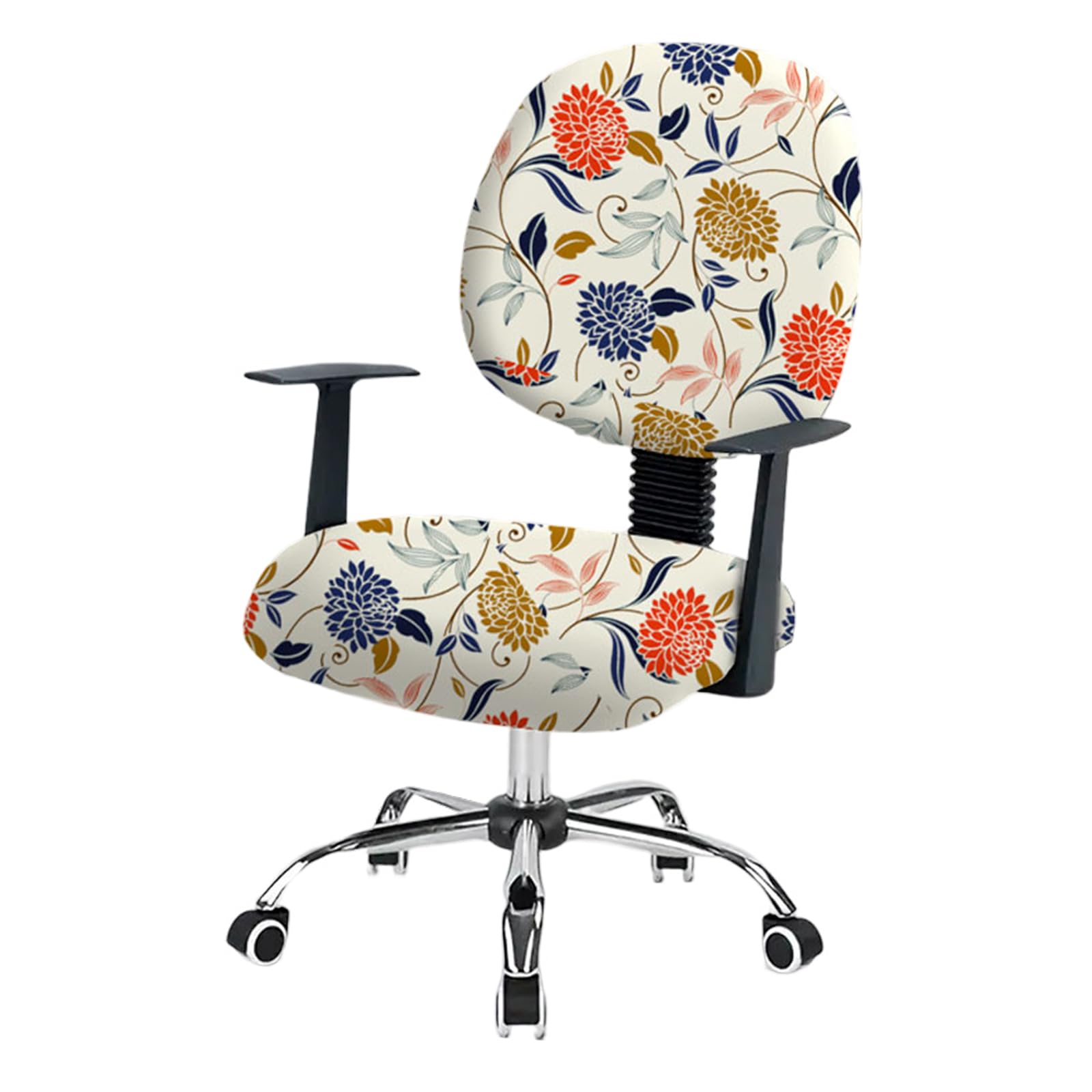 Amazon.com: KRFOONN Computer Office Chair Covers Stretch Computer Chair ...