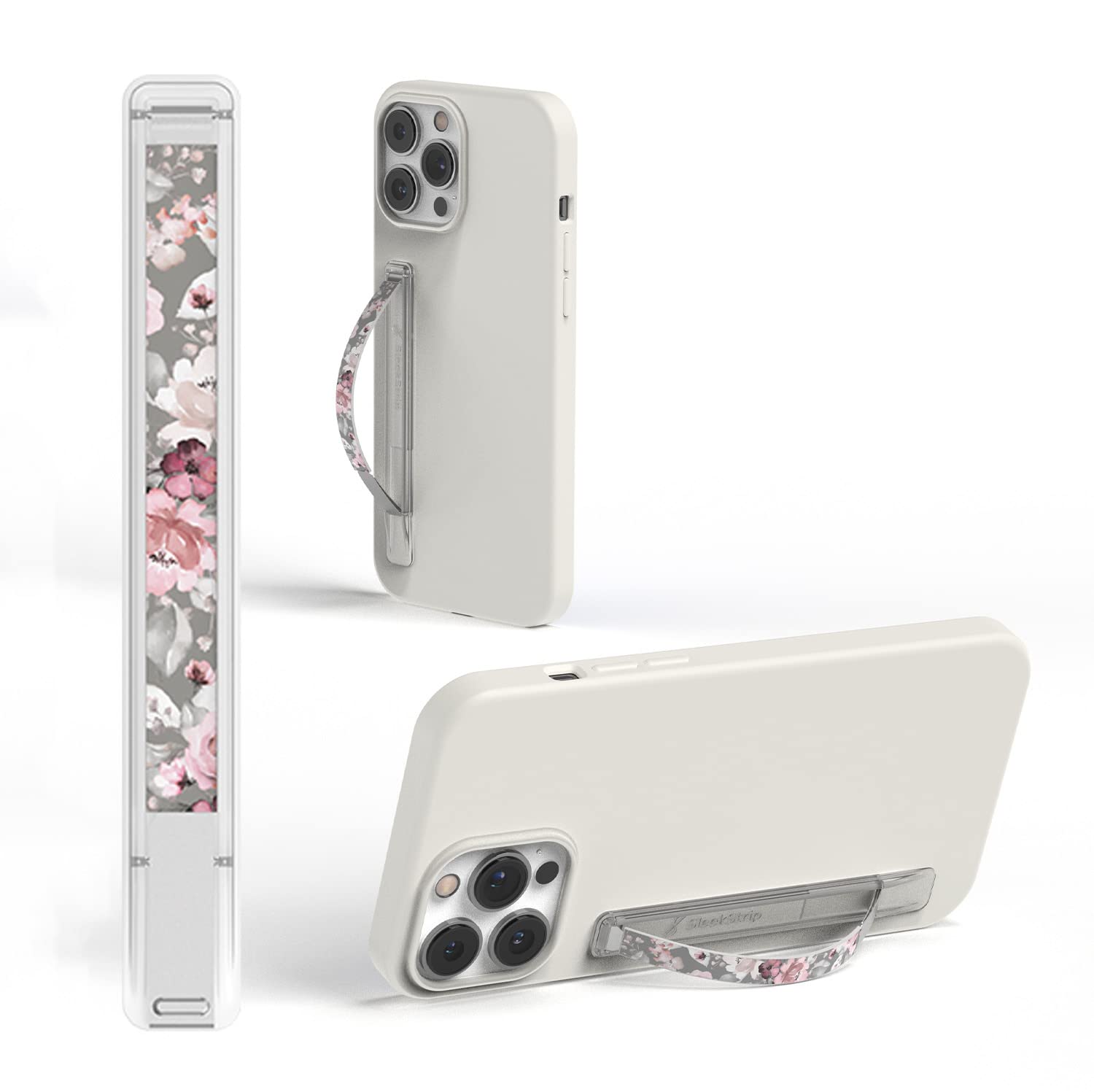 Amazon.com: SleekStrip Phone Grip, Ultra Thin Cell Phone Grips Finger ...