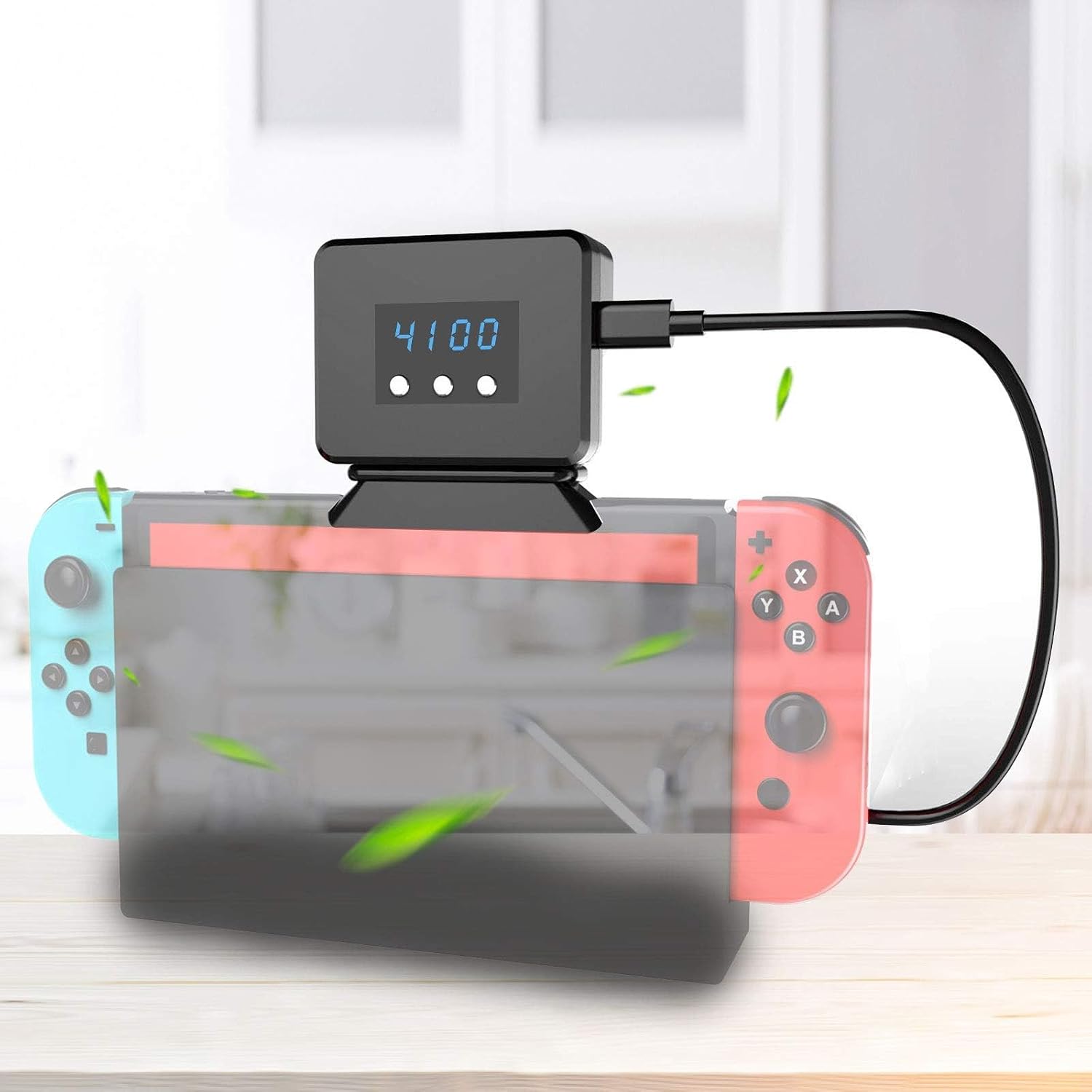 Amazon.com: EEEKit Cooling Fan for Nintendo Switch, Temperature Display ...