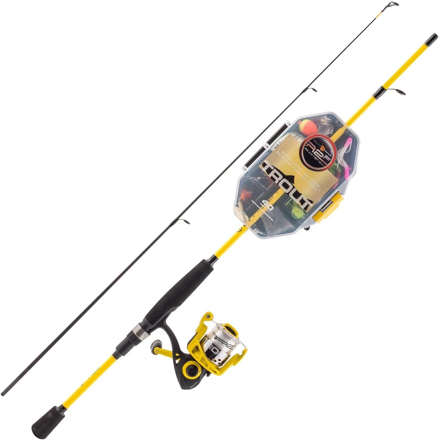 Amazon.com : READY2FISH Fishing Combo Reel R2F4 Trout Ul Combo with Kit ...