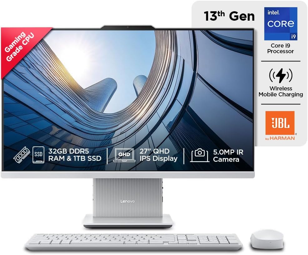 Lenovo IdeaCentre AIO 13th Gen Core i7-13620H 27" QHD IPS (32GB RAM/1TB ...