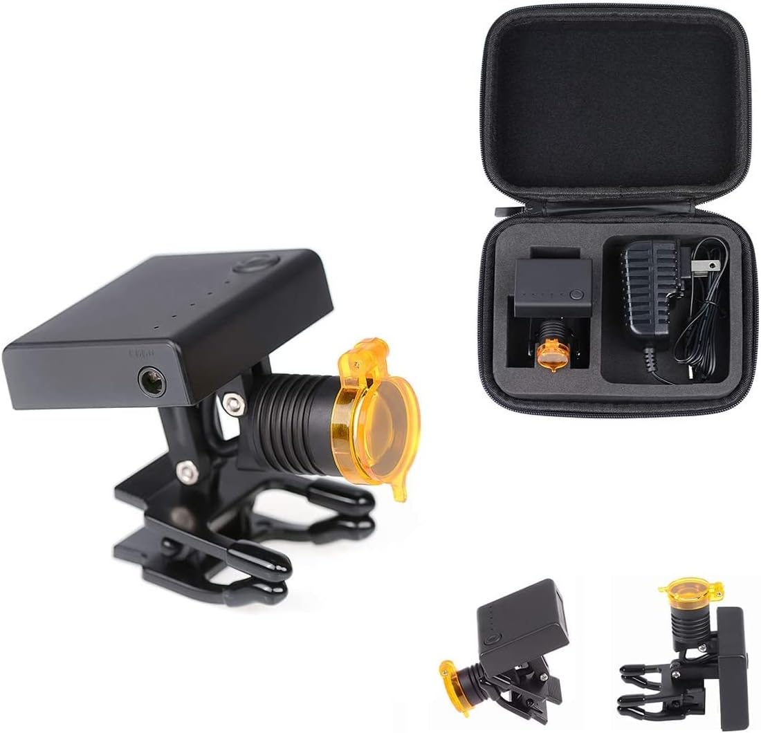 DenFactory 3W Headlight Wireless Portable Headlamp with Optical Filter ...