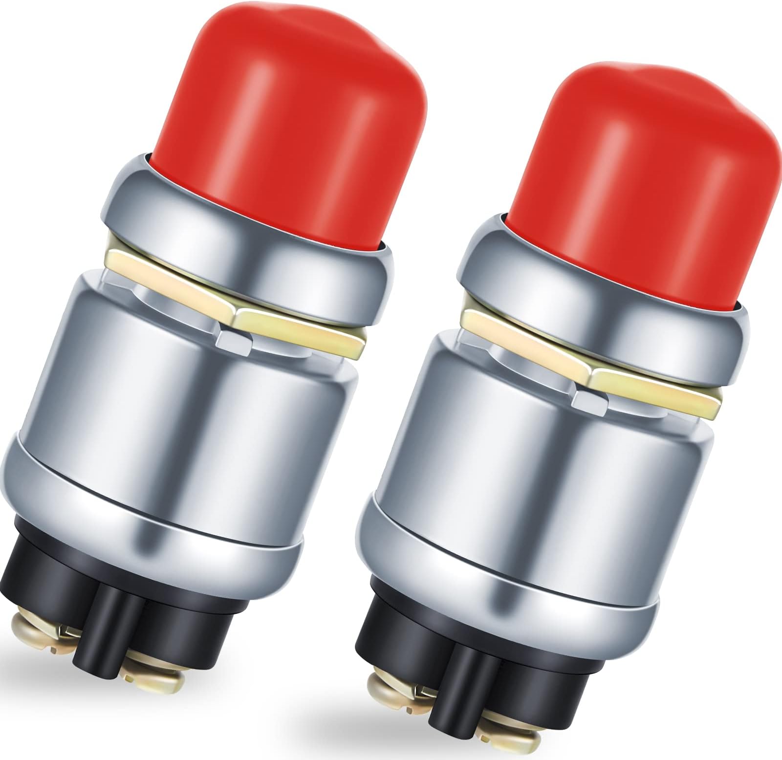 Amazon.com: K4 Red Heavy Duty Momentary On 60 Amp Push Button Starter ...