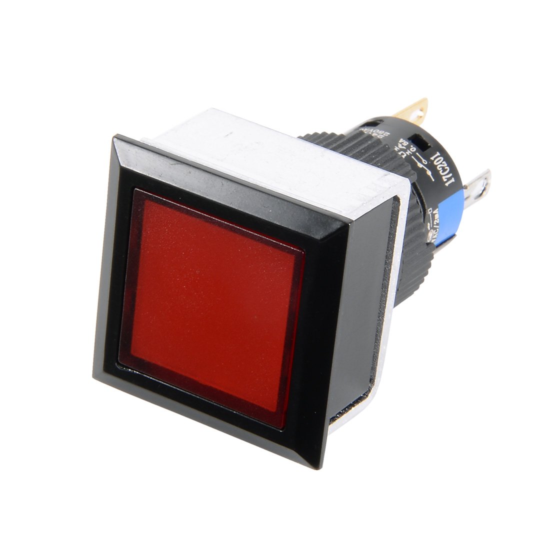 Buy uxcell Momentary Push Button Switch 16mm ing Dia SPDT 1NO 1NC 5 ...