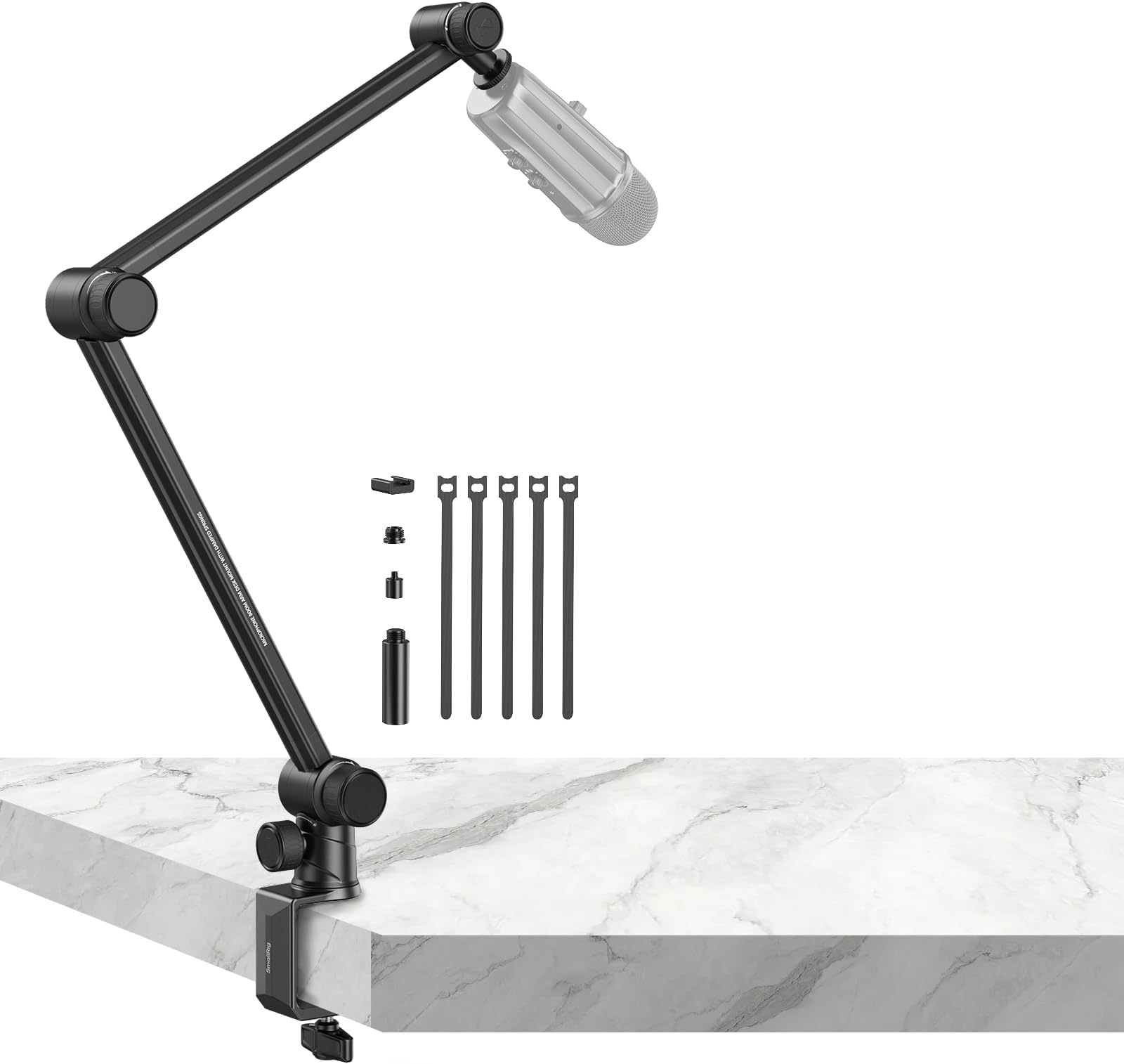 Amazon.com: FIFINE Low Profile Boom Arm Mic Stand, Microphone Arm Stand ...