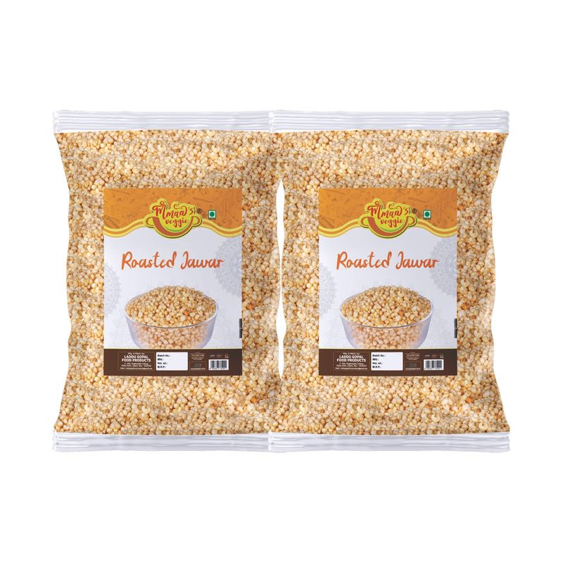 Mmaa's Veggie Organic Classic Roasted Sorghum Puff Namkeen Snack | Oil ...