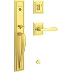 Emtek Contemporary Tubular Entry Set: Lausanne Style with Round KNOB on ...