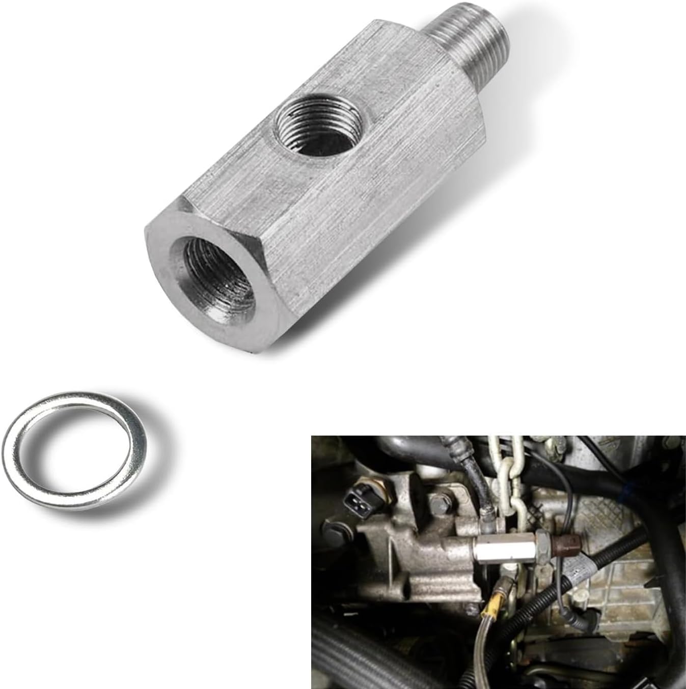 Amazon.com: Nowkont 1 PC Car Oil Pressure Sensor Connector, 1/8" BSPT ...