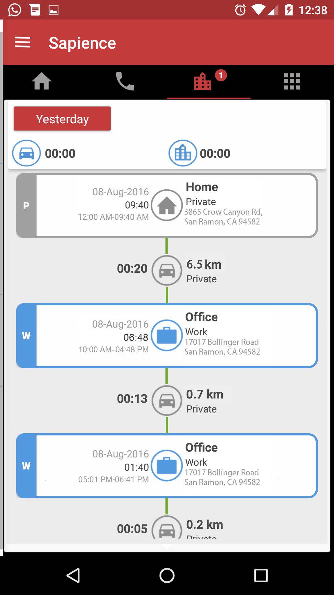 Sapience Time Tracker - App on Amazon Appstore