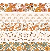 Amazon.com: Whaline 82Ft Boho Bulletin Board Borders Retro Groovy 70s ...