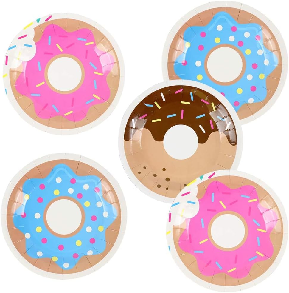 Amazon.com: AFZMON Paw Print Party Plates Patrol Birthday Decorations ...