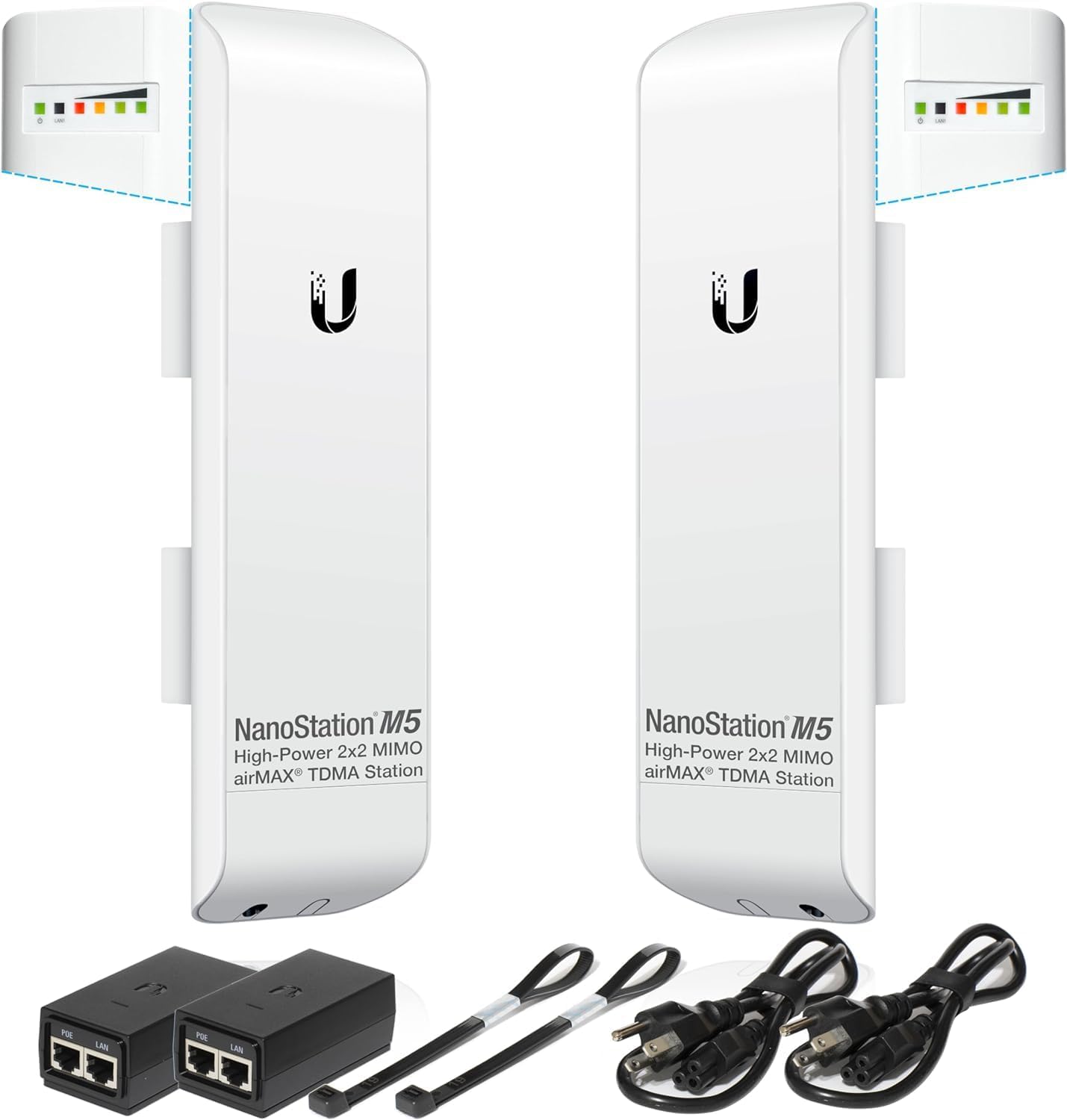 Amazon.com: Wireless Bridge Ubiquiti NSM5 PRE-CONFIGURED Bundle of 2 ...