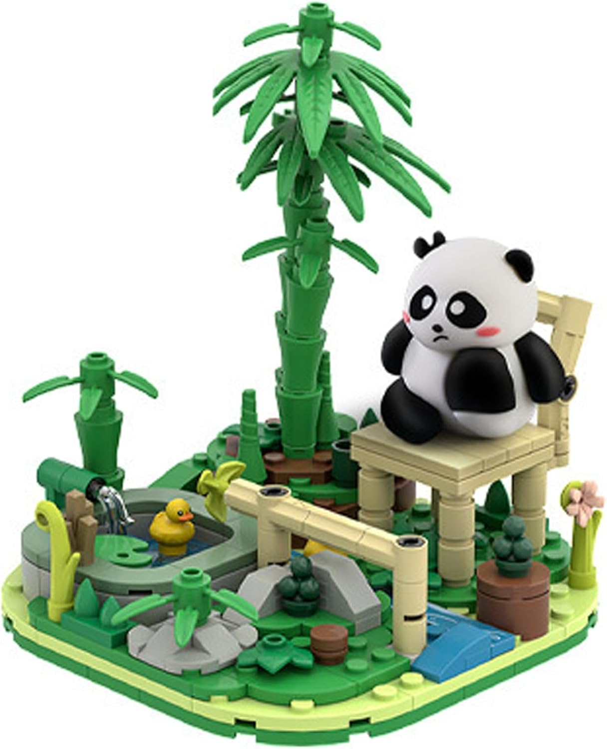 Amazon.com: Mini Bamboo Panda Building Blocks Sets, Compatible with ...