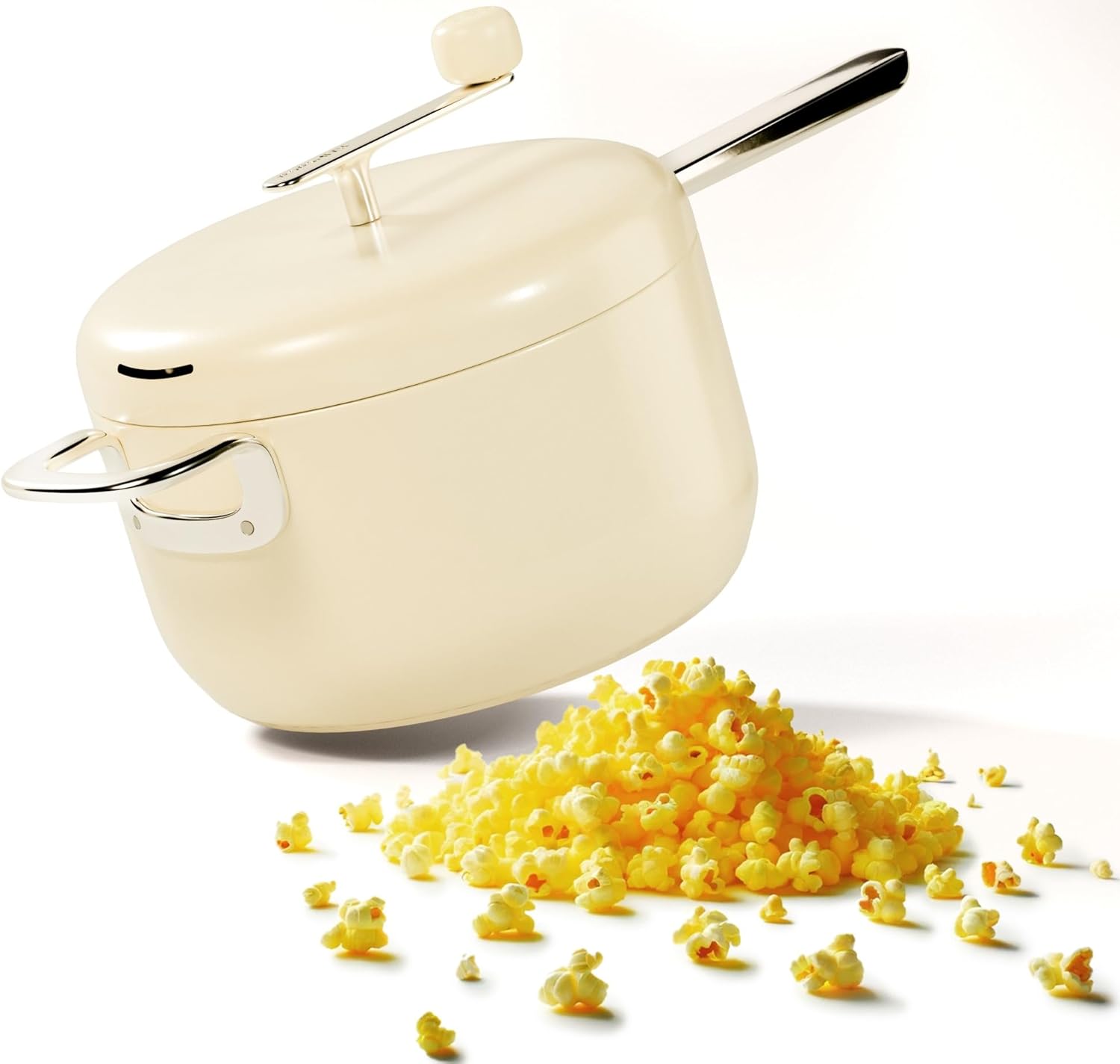 Amazon.com: Popsmith Popcorn Popper in Cream - 6 Quart Stovetop Popcorn ...