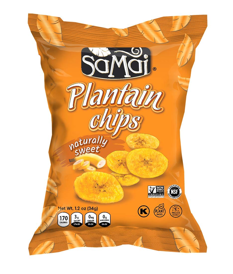 Amazon.com: SAMAI Plantain Chips - Gluten Free, All Natural, NON-GMO and Kosher (Naturally Sweet ...