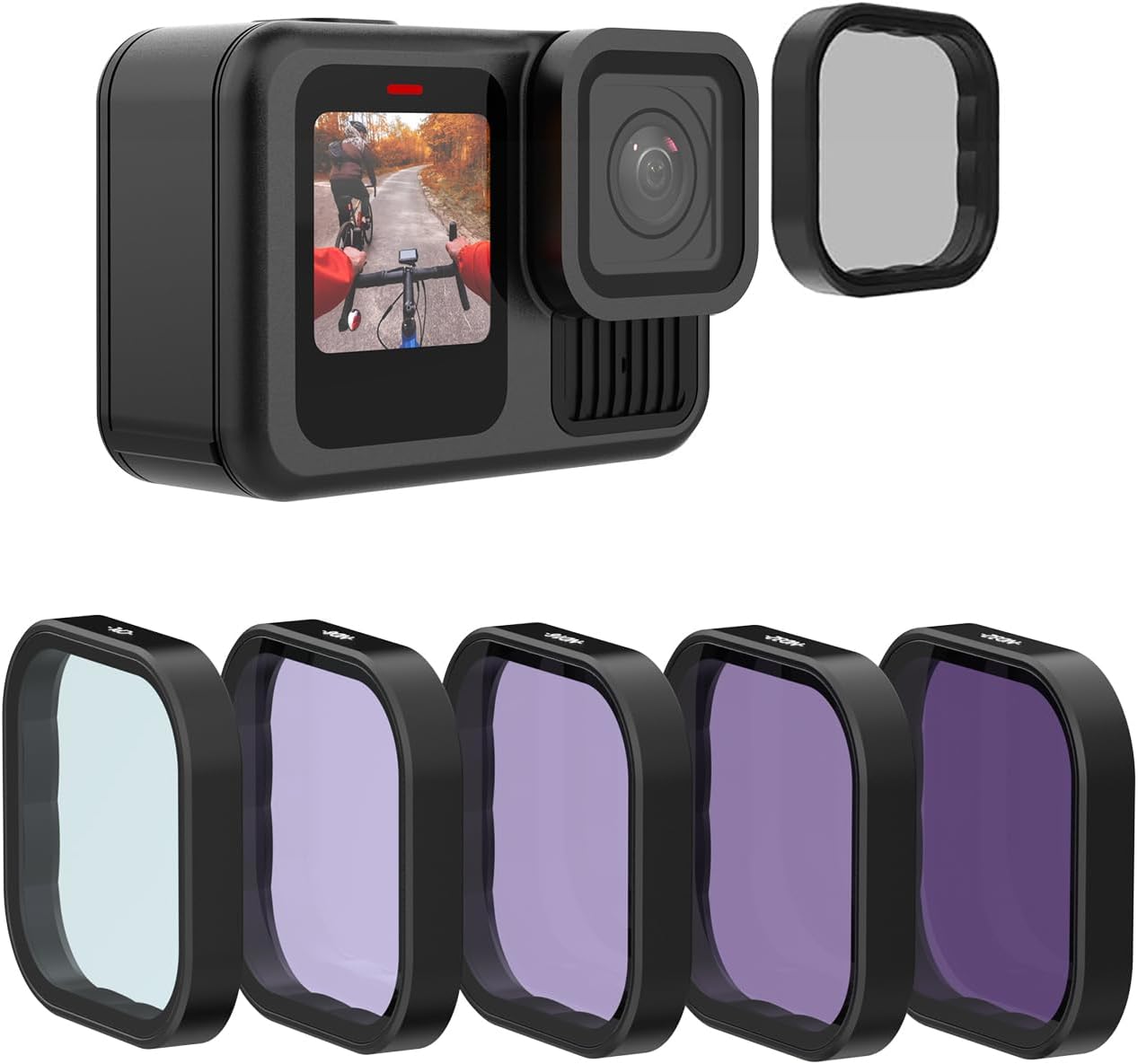 Amazon.com : TELESIN ND Filter Set 5-Pack CPL ND8 ND16 ND32 ND64 ...