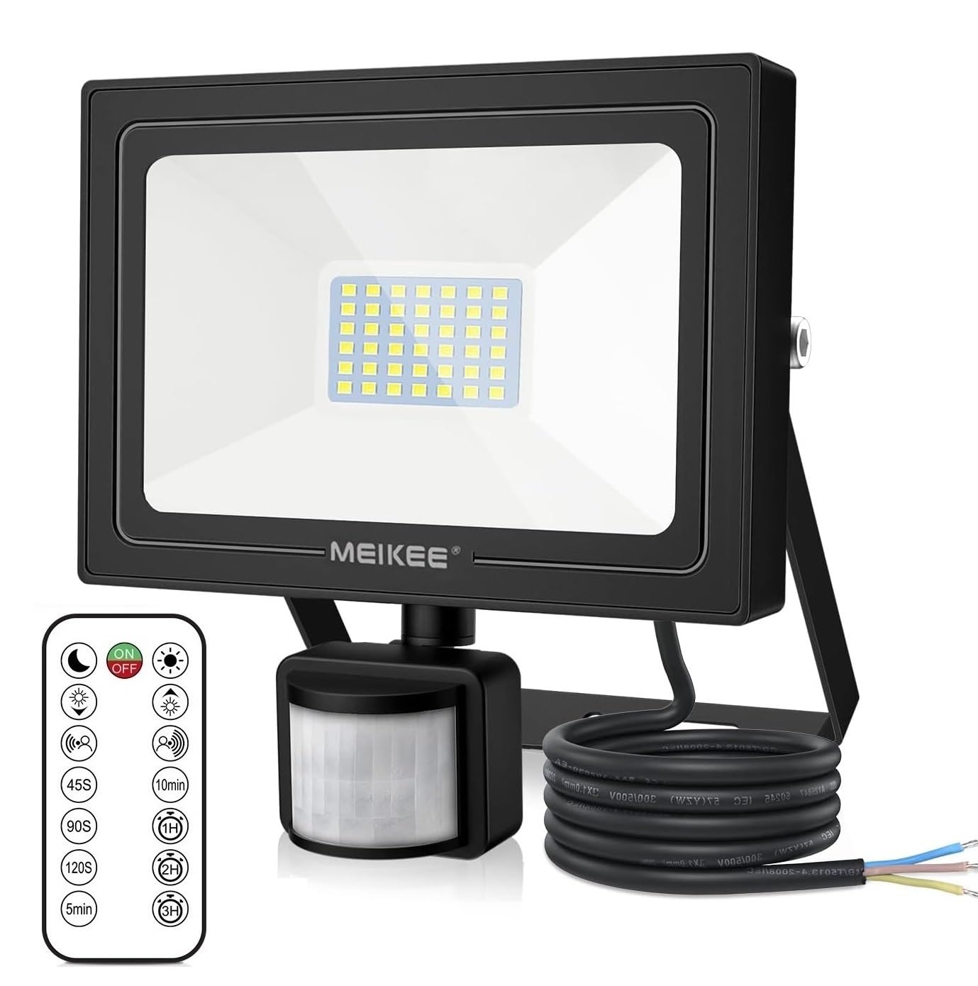 MEIKEE 35W LED Strahler mit Bewegungsmelder Außen Fernbedienung 350 ...