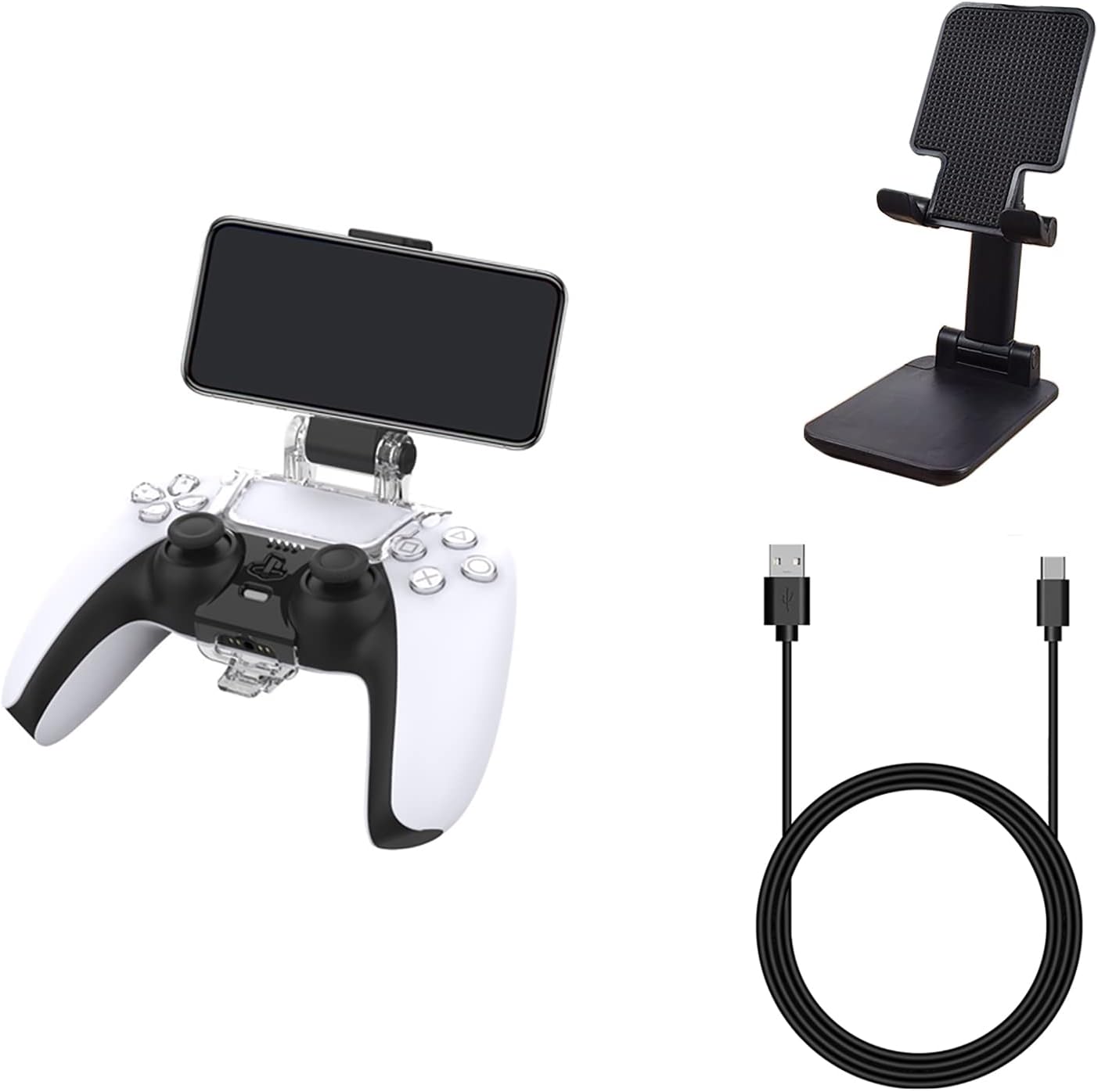 PS5 Controller Phone Mount Clip, Mobile Gaming Clip Cell Phone Stand ...